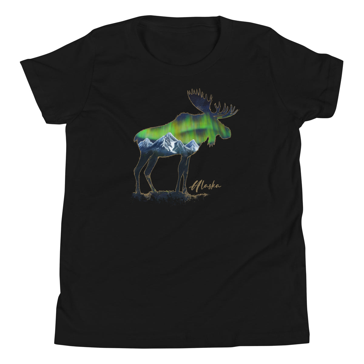 Aurora Moose Youth Tee – Anchorage Daily News Store