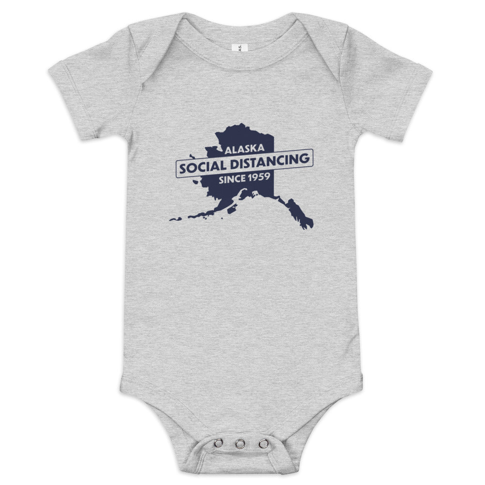 Social Distancing Alaska Baby Onesie – Anchorage Daily News Store