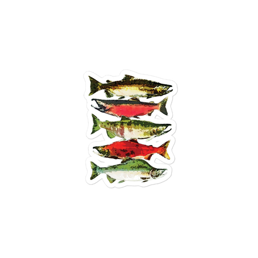 Salmon Series Sticker – Anchorage Daily News Store