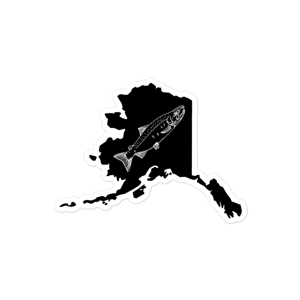 Alaska Coho Salmon Sticker – Anchorage Daily News Store